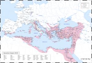 Historical maps of the Byzantine Empire 330-1453