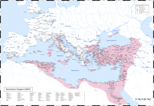 Historical maps of the Byzantine Empire 330-1453