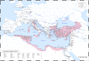 Historical maps of the Byzantine Empire 330-1453